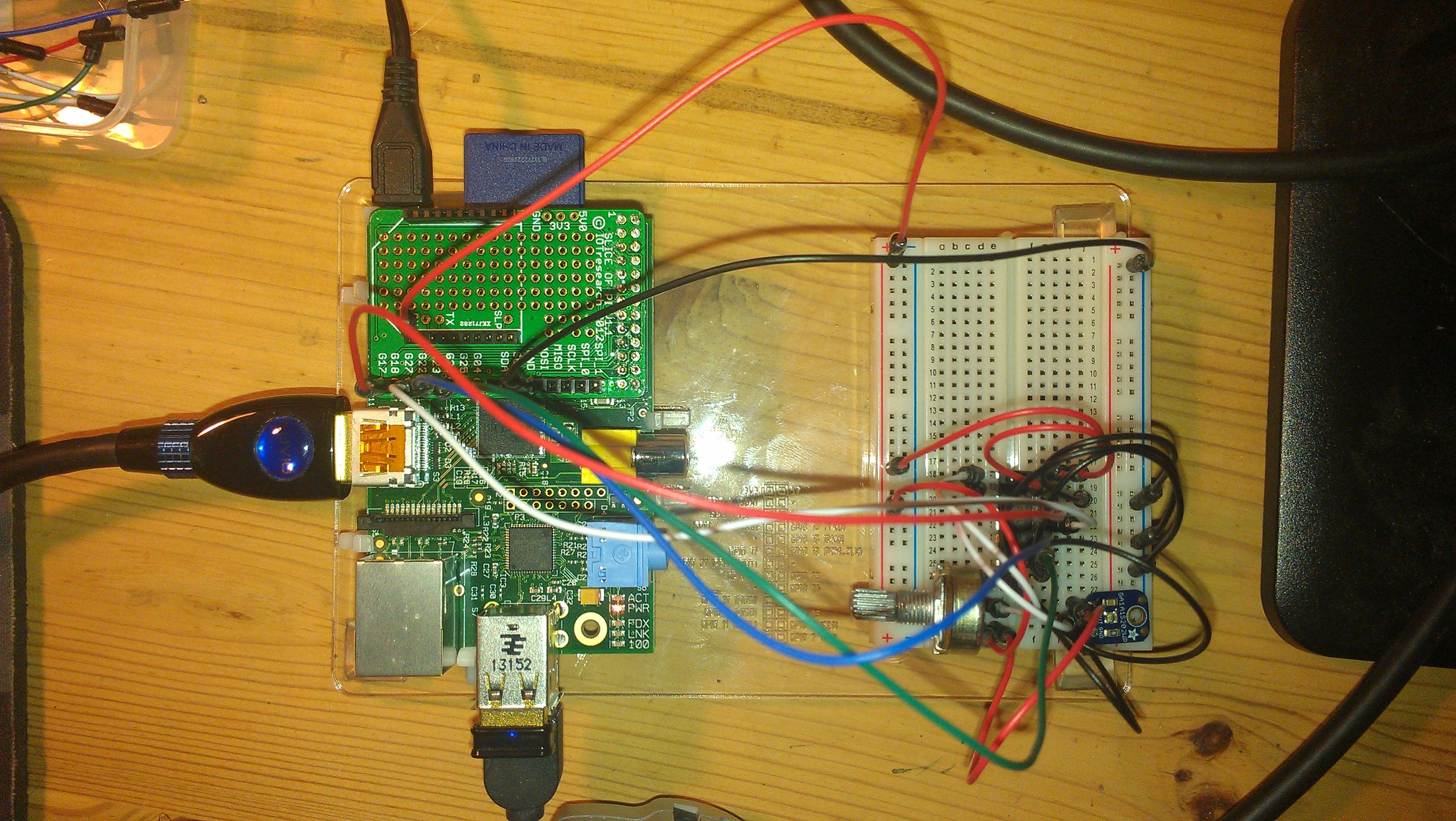 Connect and read an Analog to Digital Converter